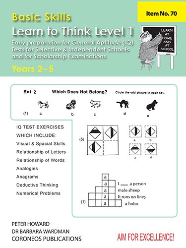 Learn to Think Level 1 Years 2–5 | North Shore Shop