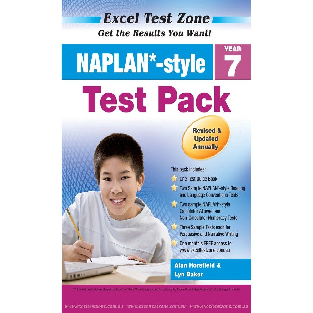 Excel Test Zone NAPLAN*-style Test Pack Year 7 | North Shore Shop