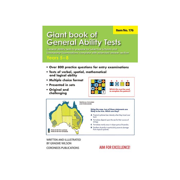 Giant book of General Ability Tests Years 5-8 (Basic Skills No. 176 ...