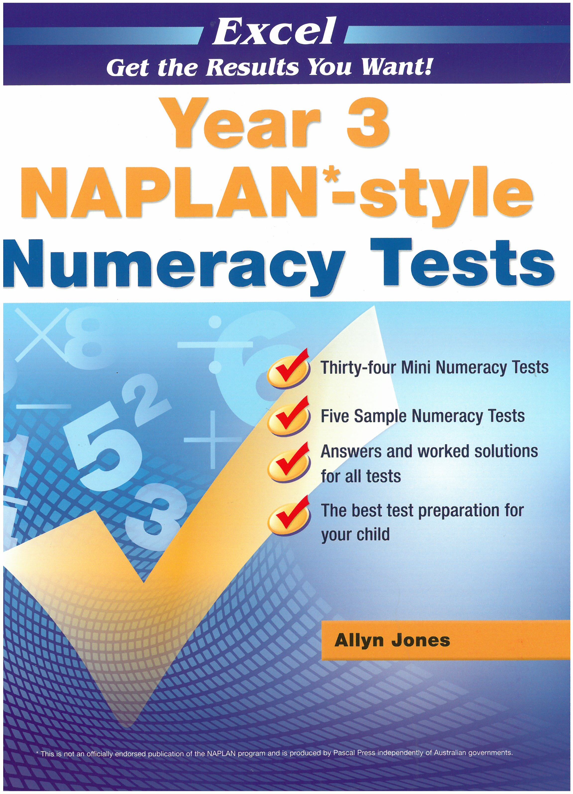 Excel NAPLAN*-style Numeracy Tests Year 3 | North Shore Shop